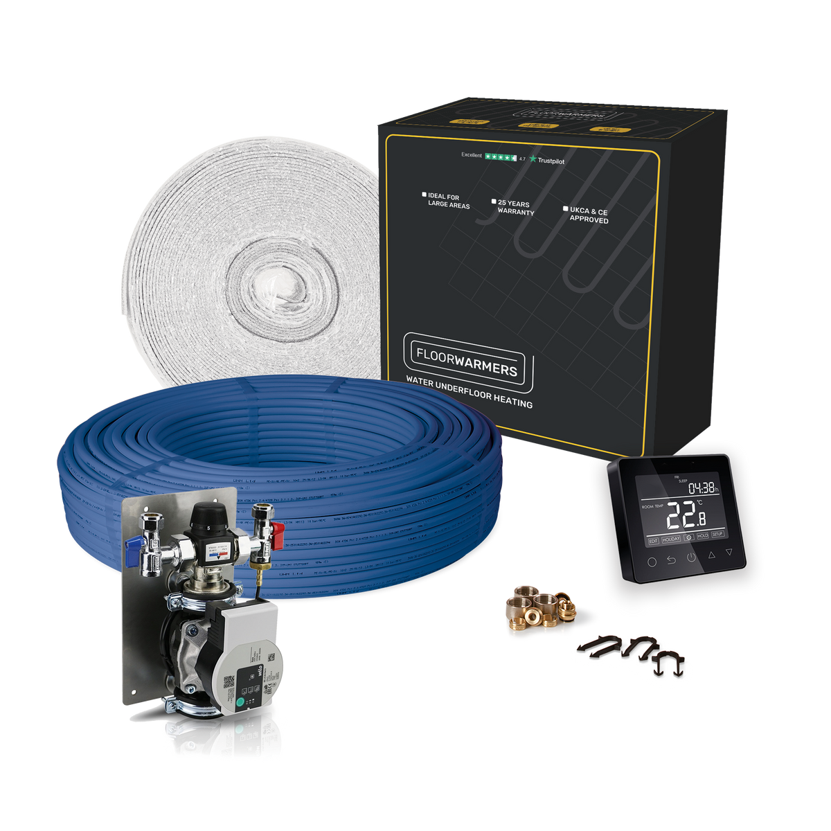Floorwarmers Standard Output Water Underfloor Heating Kit | Lowest Price Floorwarmers Standard Output Water Underfloor Heating Kit | Lowest Price