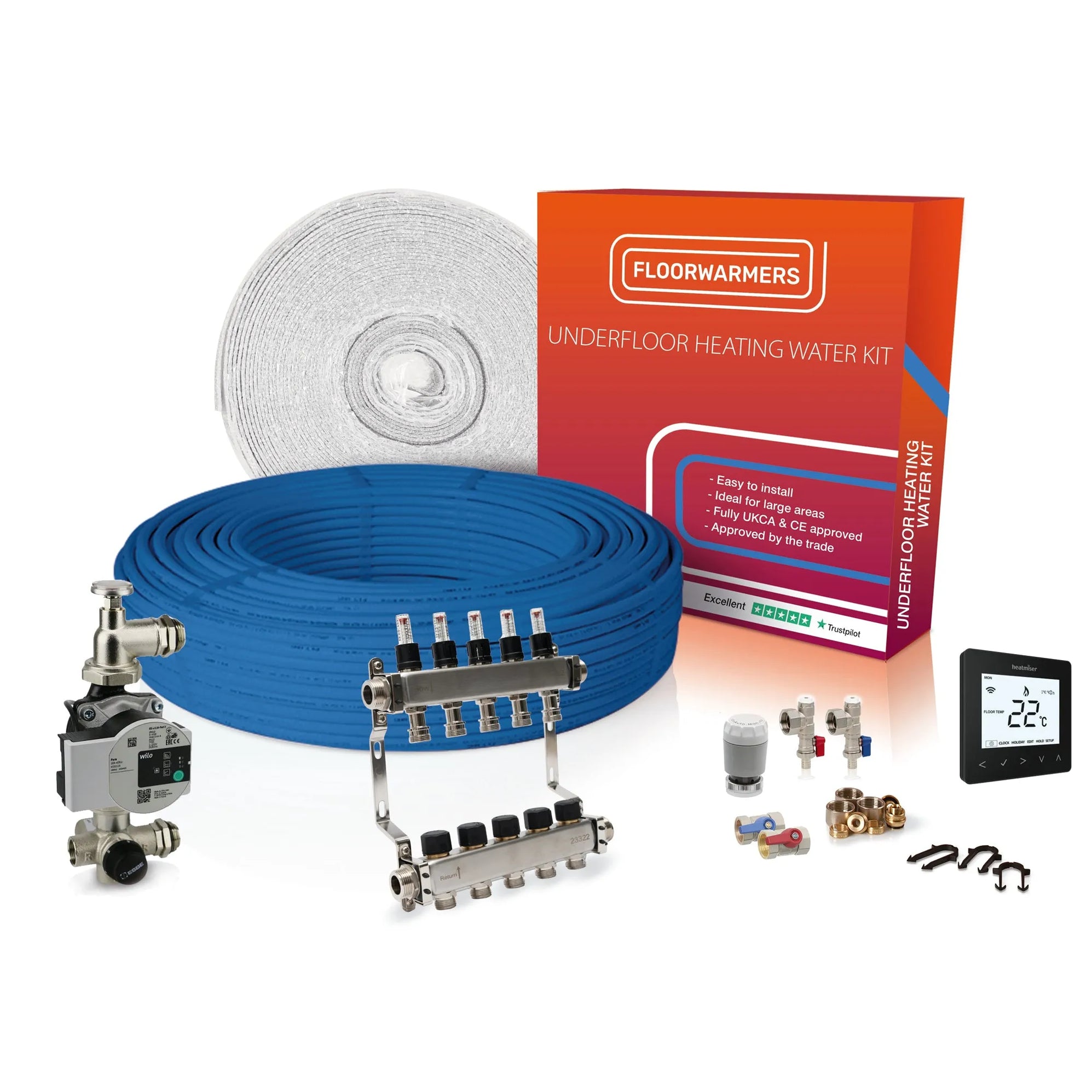 Floorwarmers Multi Room Water Underfloor Heating Kit | The Underfloor ...
