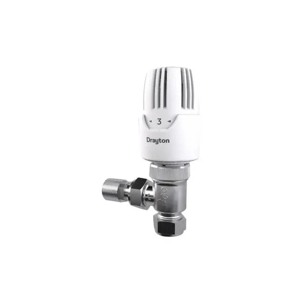 Drayton RT414 Angled TRV - Lockshield 15mm | Lowest Price