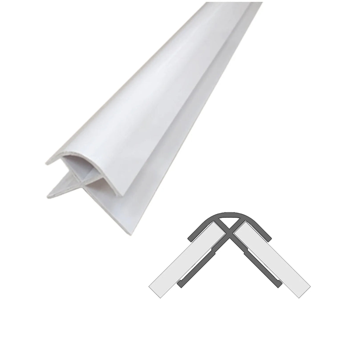 PVC Panel External Corner - 10mm | Lowest Price