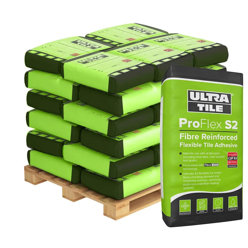 UltraTile ProFlex S2 Flexible Tile Adhesive 20kg - Pallet 54 Bags ...