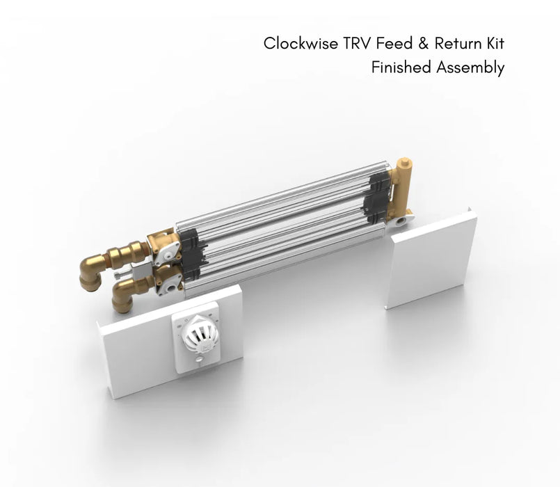 ThermaSkirt Clockwise TRV Feed & Return Kit | The Underfloor Heating Store