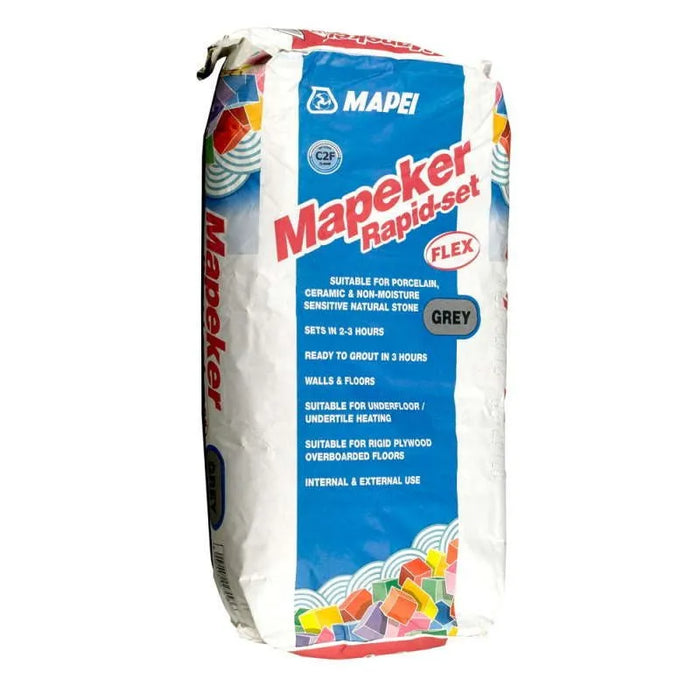 Mapei Mapeker Rapid Set Tile Adhesive Grey - 20kg | The Underfloor ...