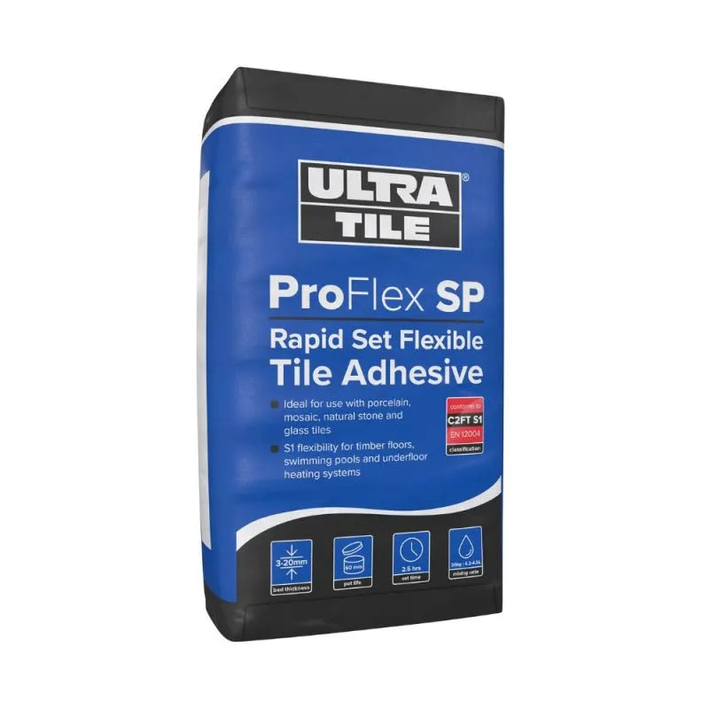 UltraTile ProFlex SP Tile Adhesive - Rapid Set Flexible 20kg | Lowest Price