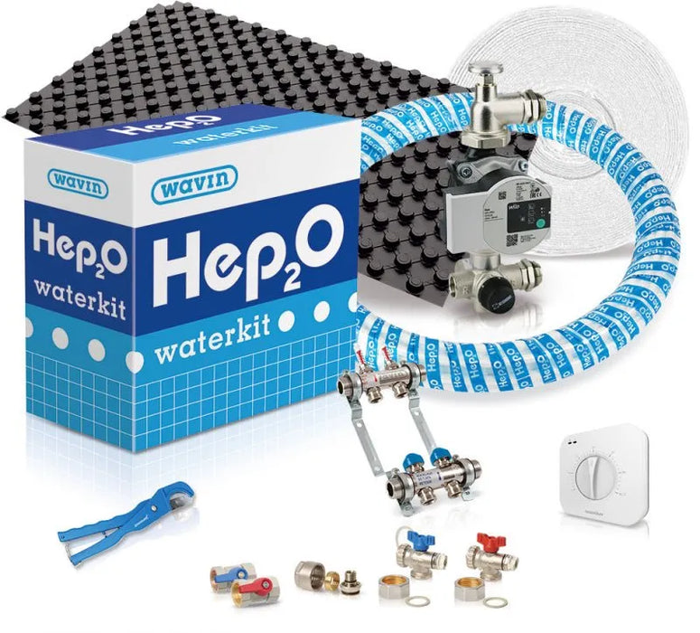 Wavin Hep2O Water Underfloor Heating Standard Output Kit & ProCrate ...